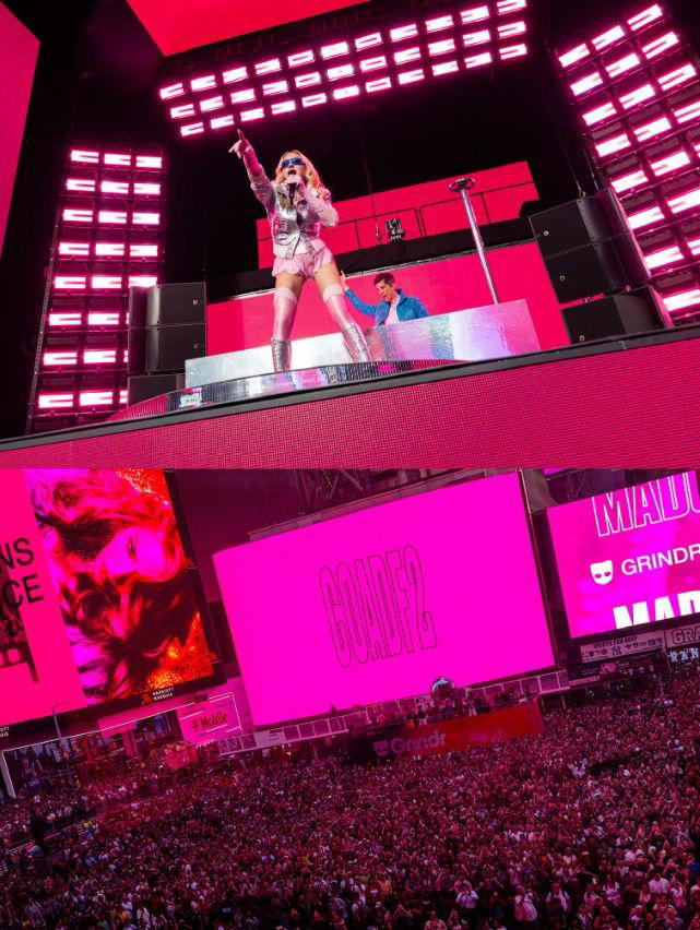 Madonna sorprende con un show de 15 minutos en Times Square