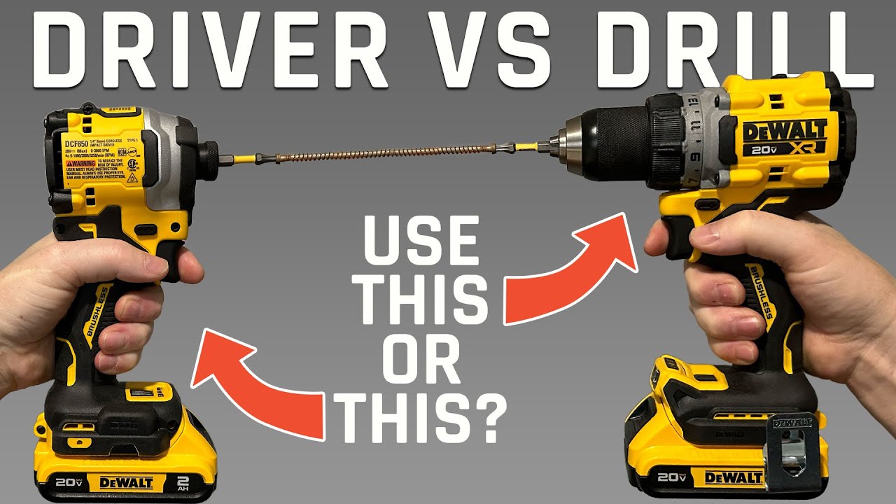 When to use an impact driver vs drill: The ultimate guide