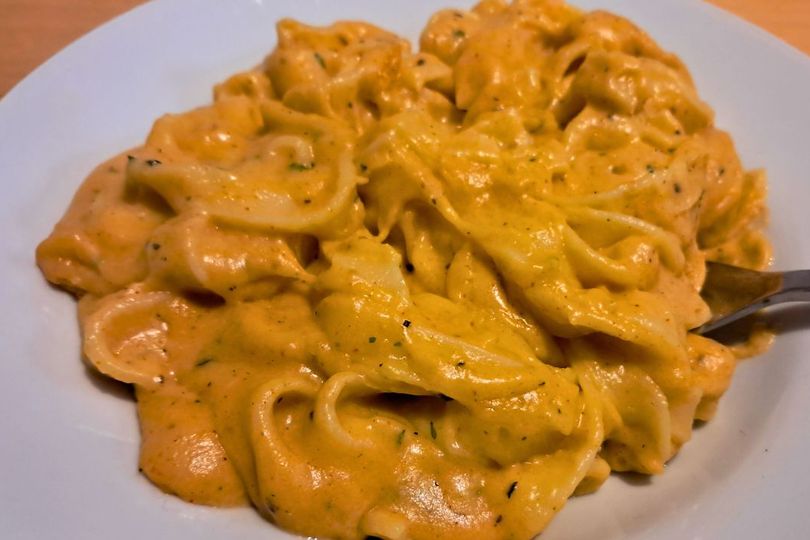 I can make cheese pasta richer and tastier by stirring in 1 kitchen ...