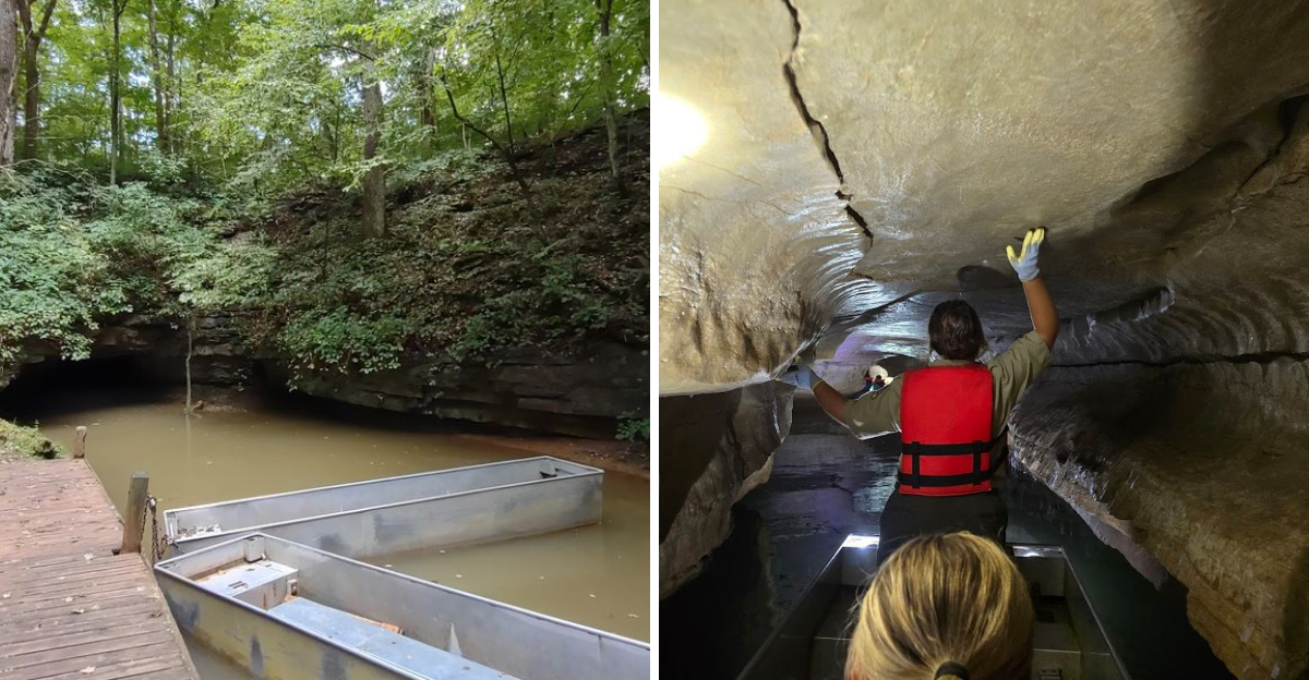 This unique $3 Indiana state park adventure lets you ride a cave boat ...