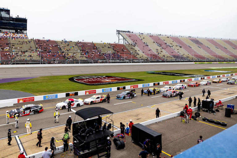 Rain cuts short Friday NASCAR race at Michigan International Speedway