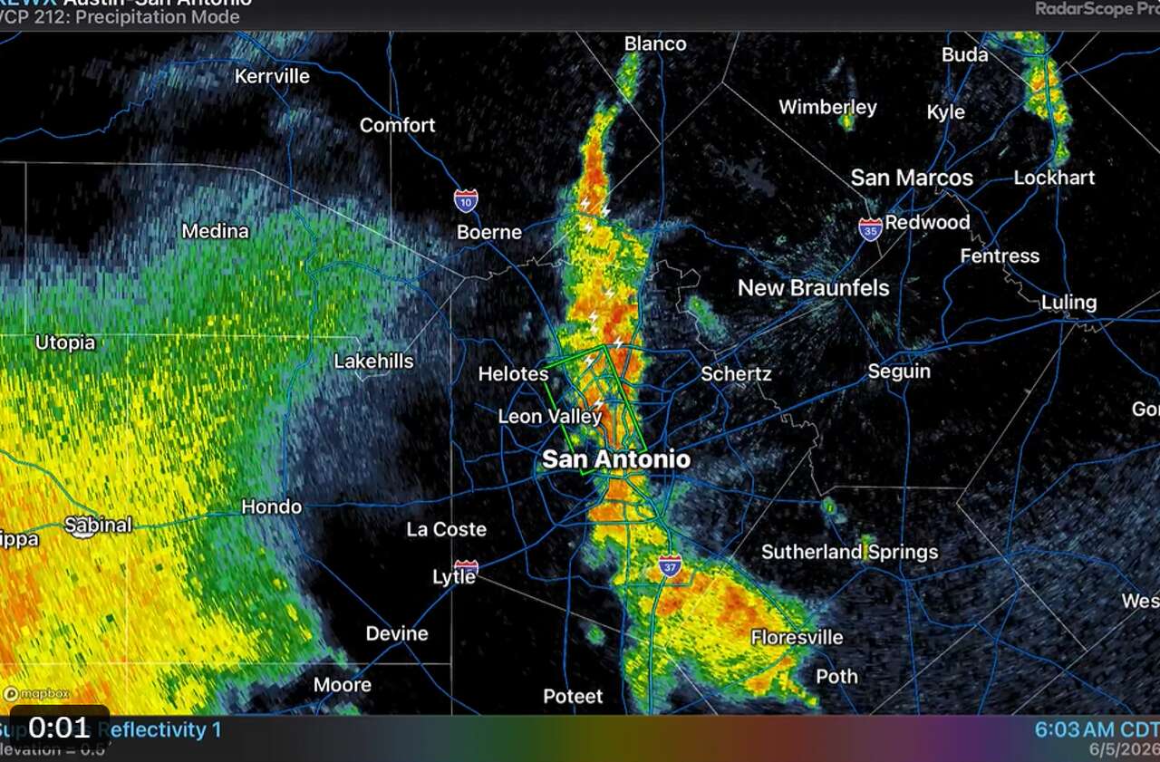 Record rainfall hit San Antonio early Friday morning. Here's how much fell.