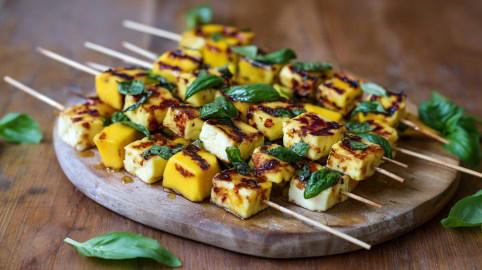 Diese Grillspieße sorgen für salzig-fruchtige Highlights auf dem Rost