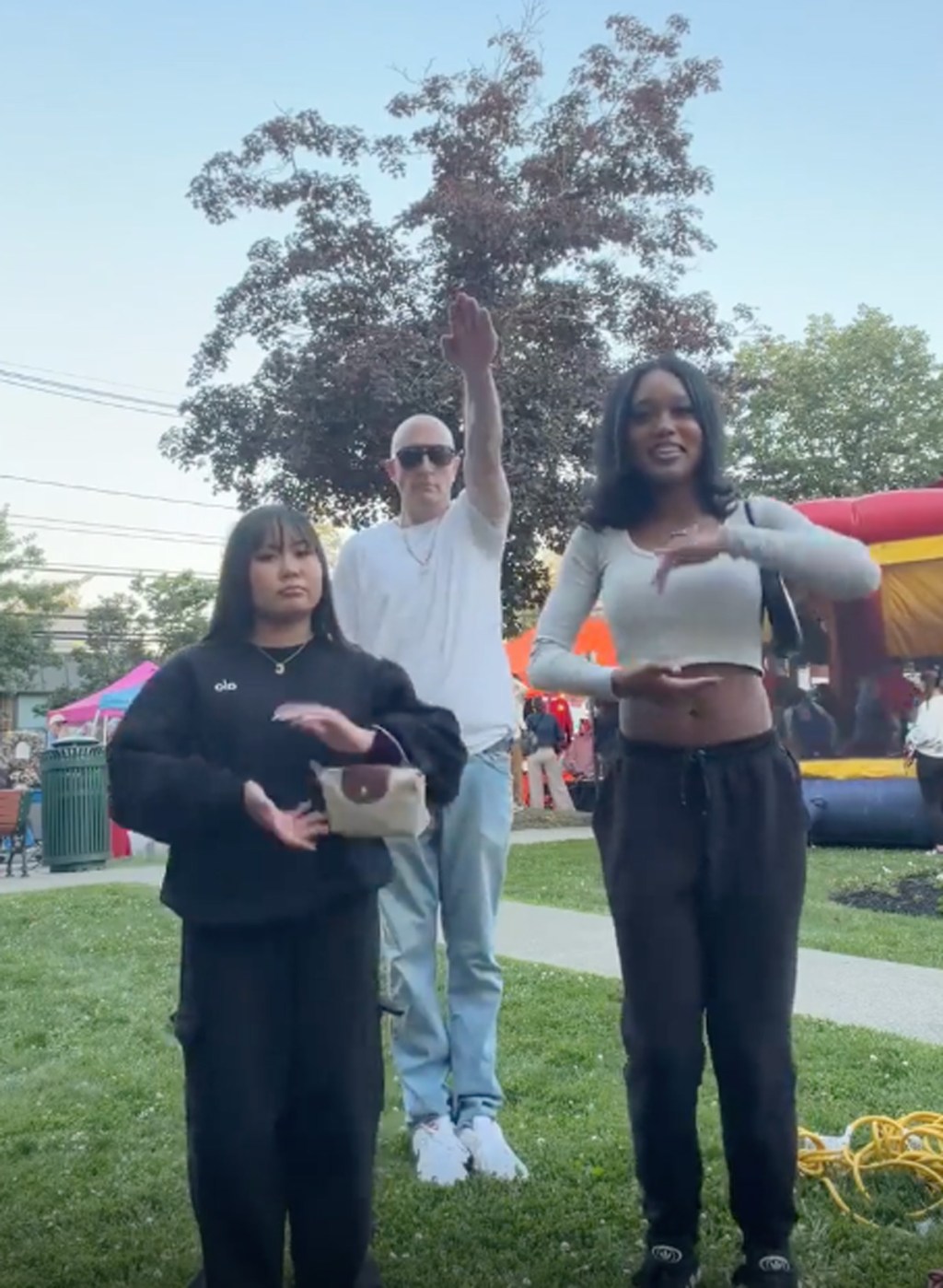 Creep brazenly photobombs NY block party with Nazi salute: 'No place in ...