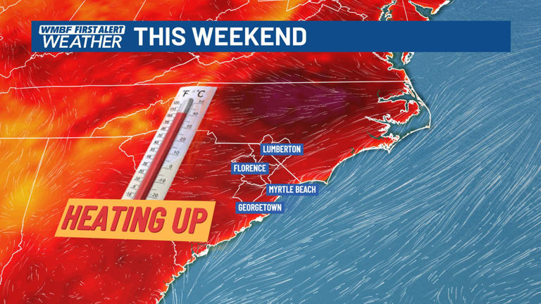 First alert: Warm, muggy weekend ahead; brief rain chance to start the week
