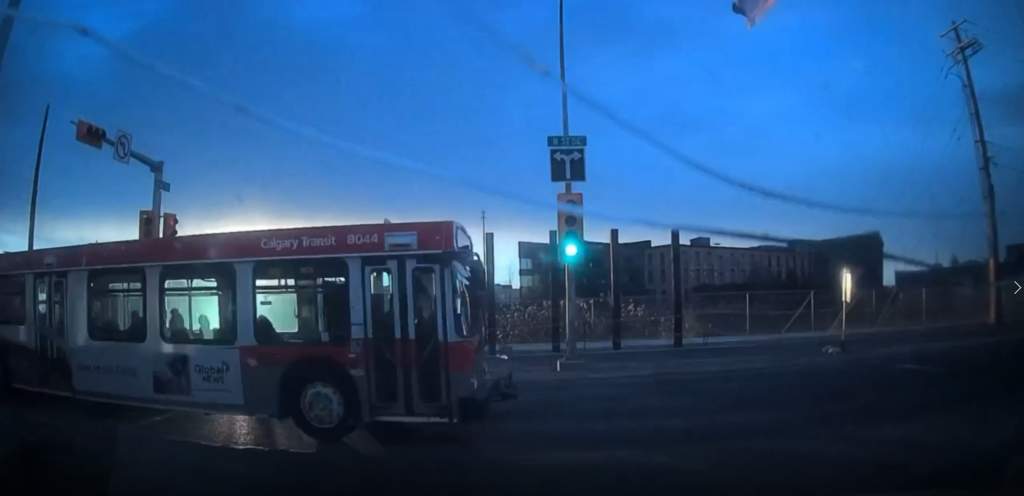 Viral videos show Calgary Transit buses running red lights, stop signs
