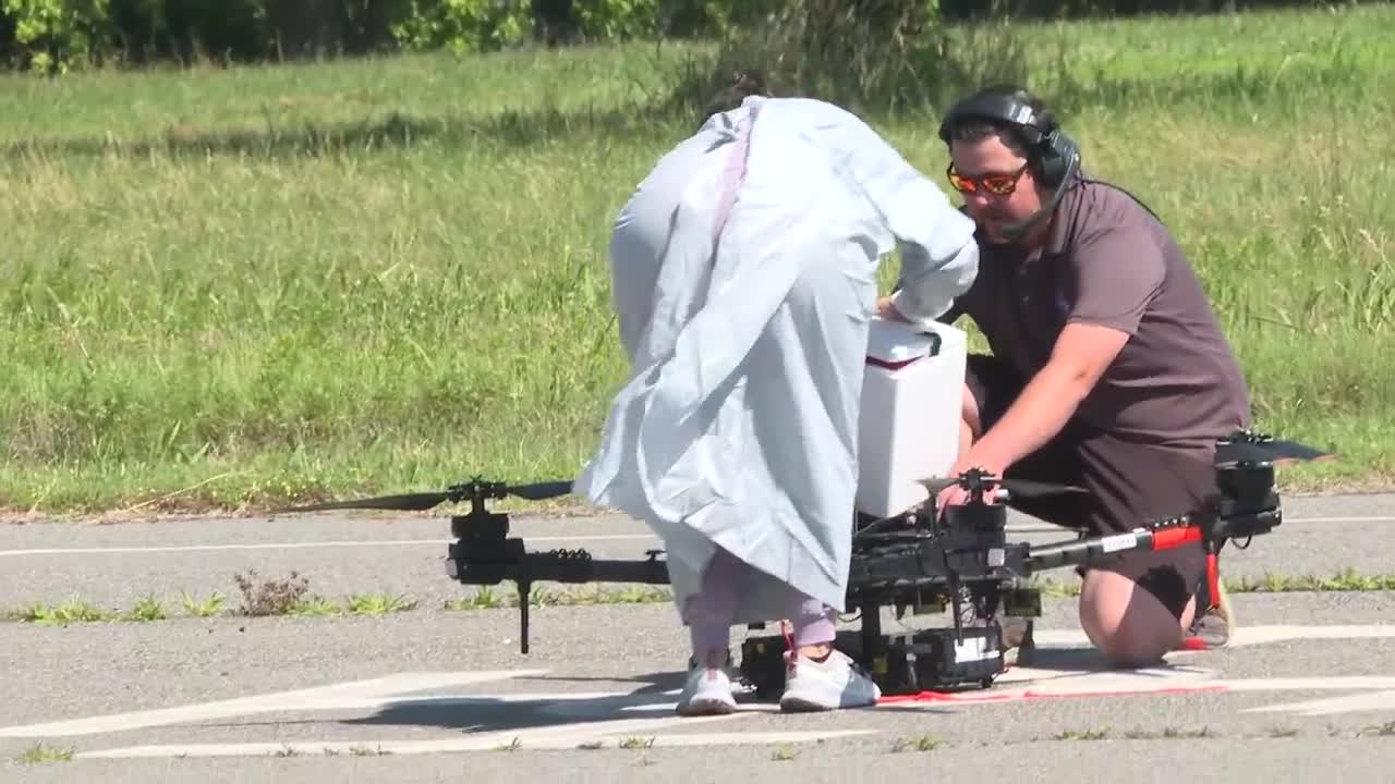 NASA Langley conducts first-of-its-kind drone test with human organ