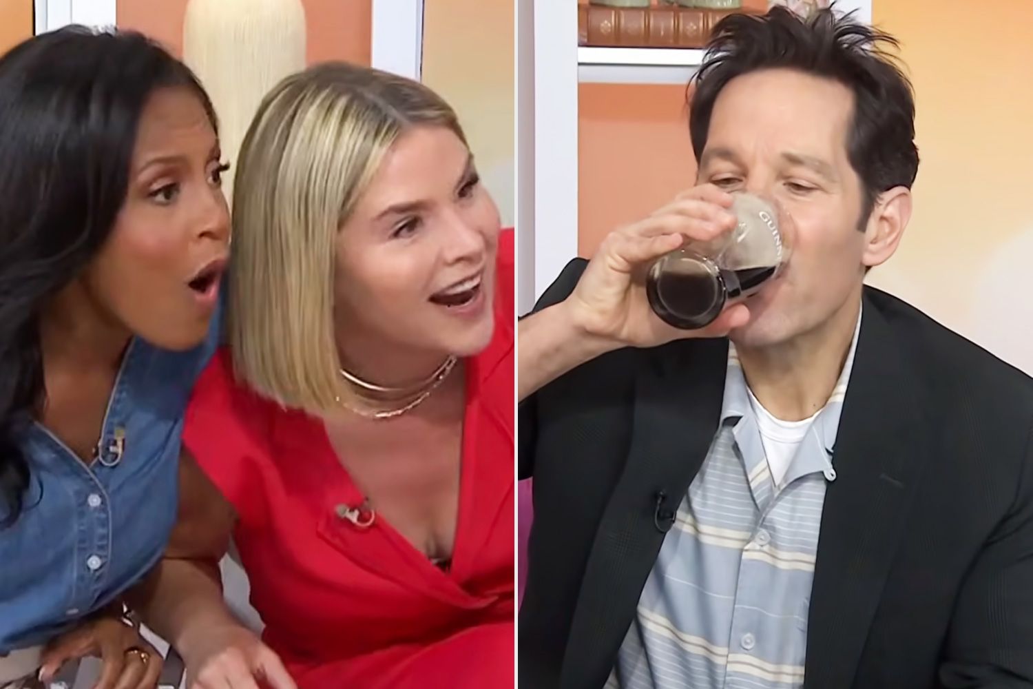Paul Rudd chugs entire beer mid-'Today' interview, stuns Jenna Bush ...