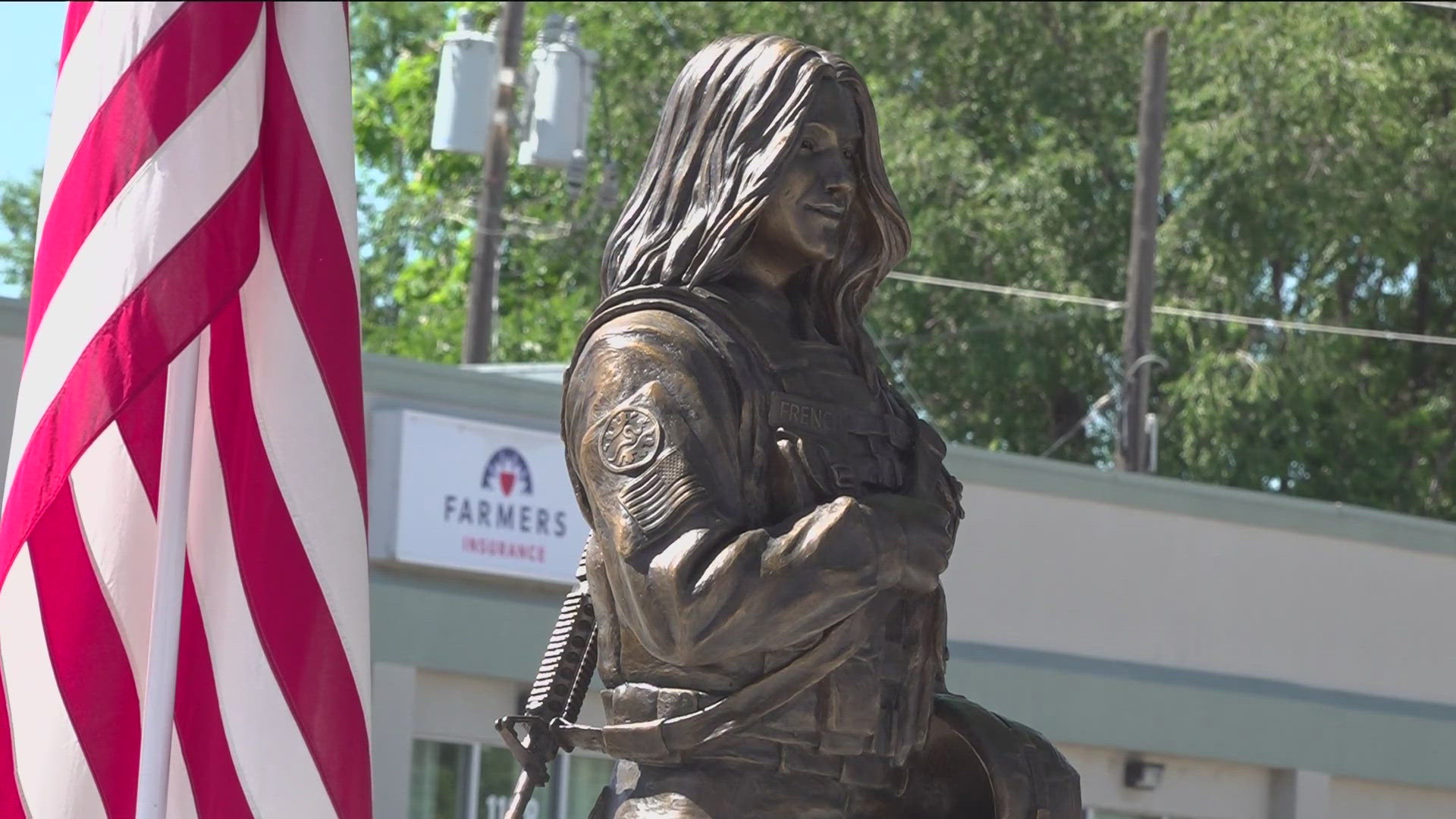Corporal Carrie French honored in Caldwell with new statue