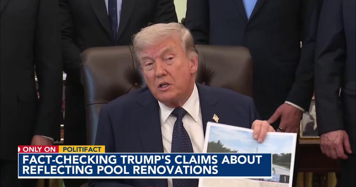 Fact-checking Trump on Reflecting Pool renovation timeline, cost and more