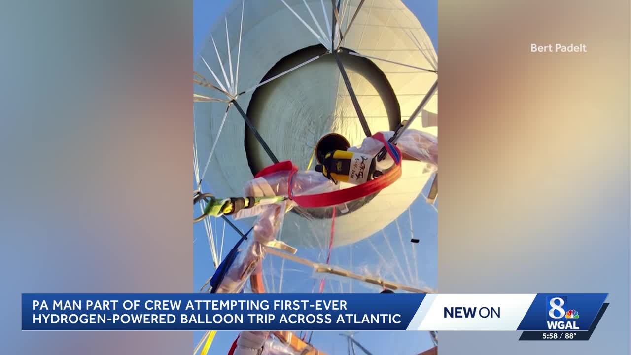 Pilots attempt first hydrogen-powered balloon crossing of Atlantic