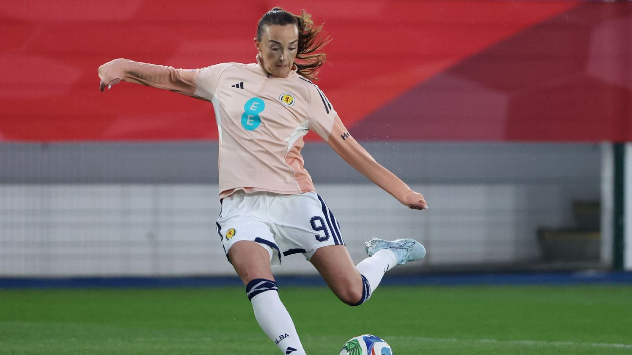 Caroline Weir scores hat trick, Erin Cuthbert injured as Scotland ...