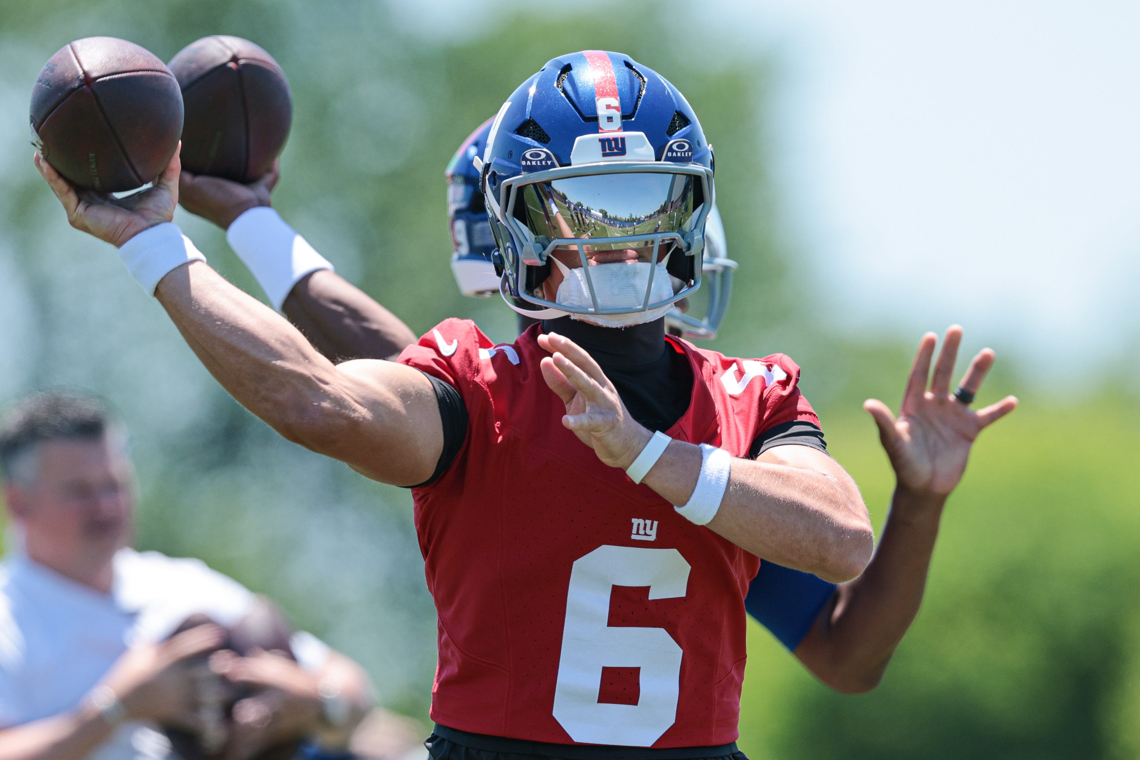 Cam Newton wonders if Jaxson Dart will be a distraction for the Giants