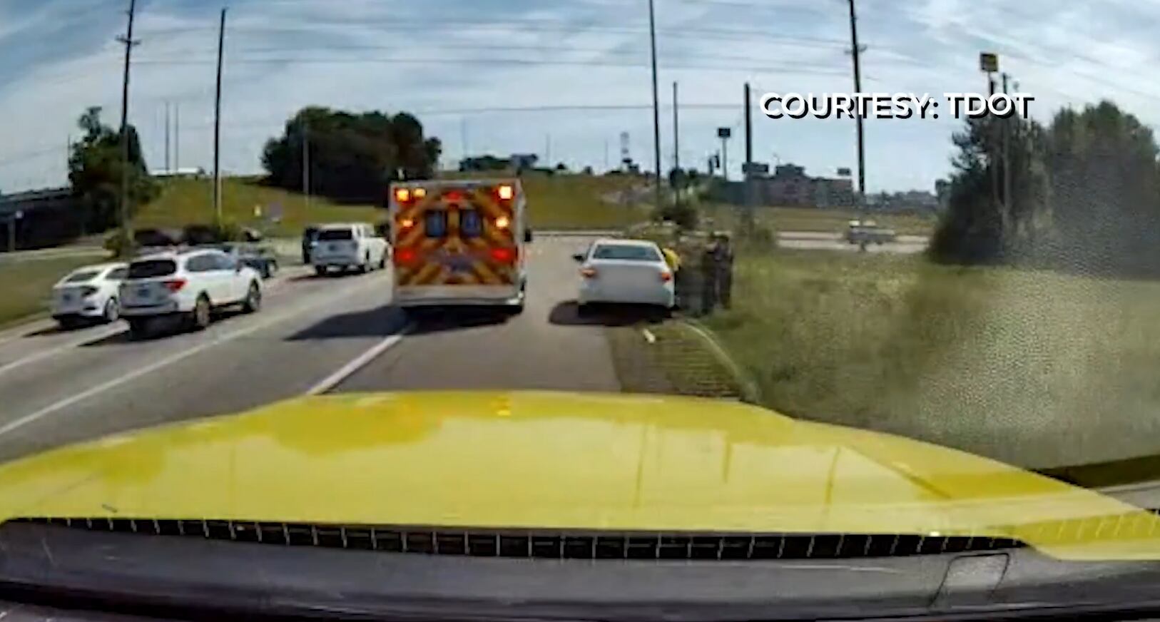 Watch: TDOT crew member helps freshly-delivered baby on I-40 in Knox County