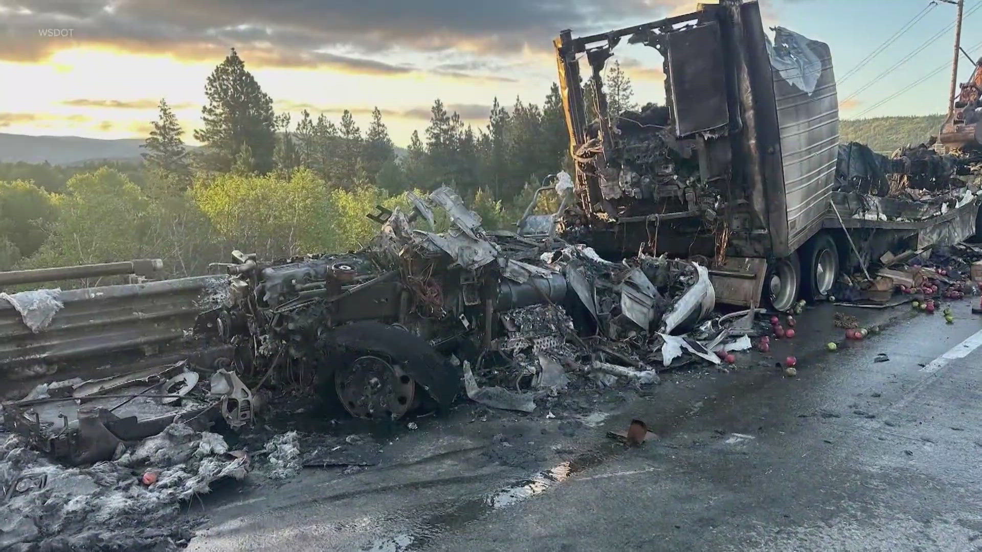 Yakima truck driver loses livelihood in fiery I-90 crash