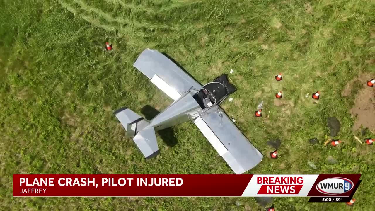 Pilot injured when small plane crashes
