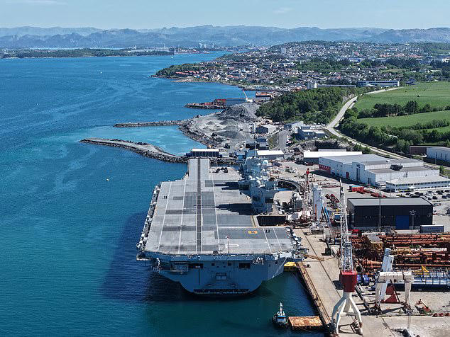 All at sea! Navy's £3.5billion flagship aircraft carrier breaks down AGAIN