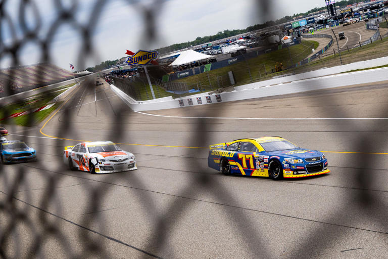Rain cuts short Friday NASCAR race at Michigan International Speedway