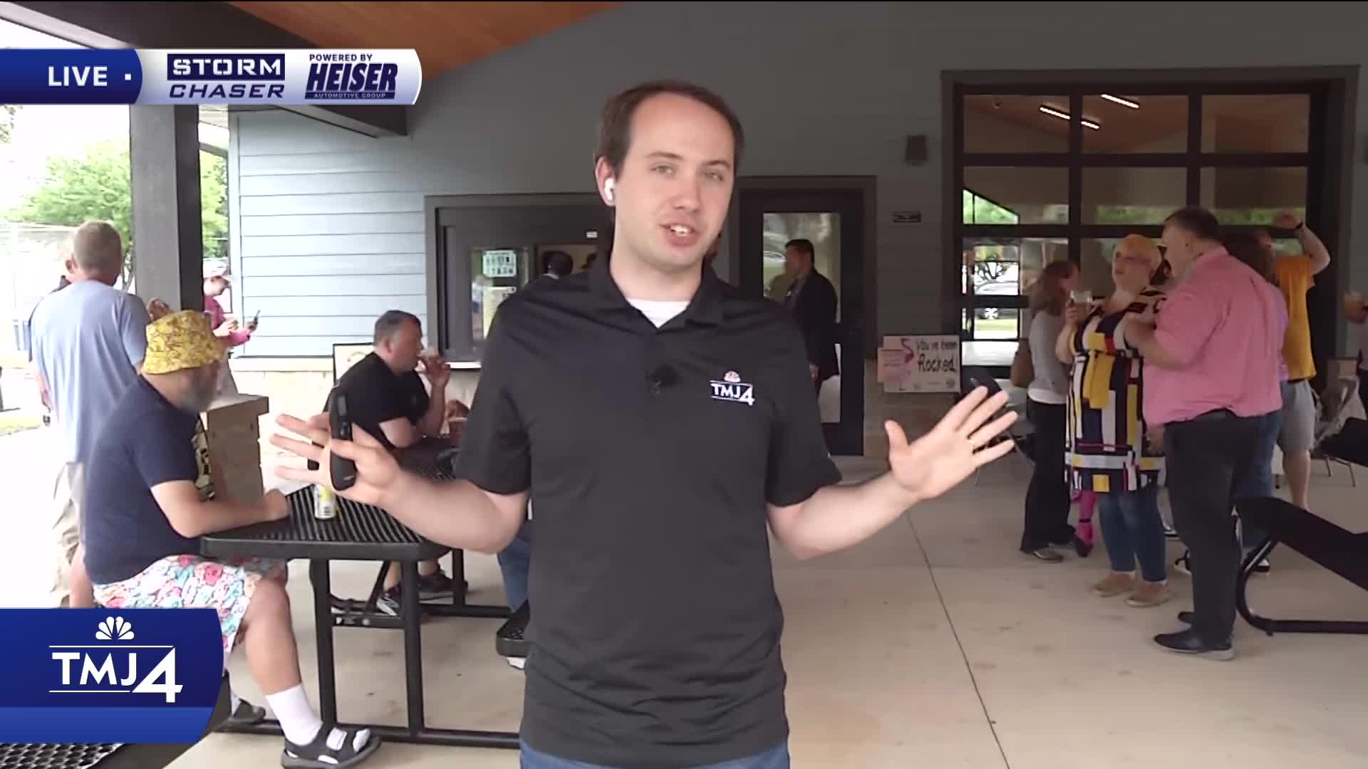 Storm Team 4 visits the West Allis Beer Garden