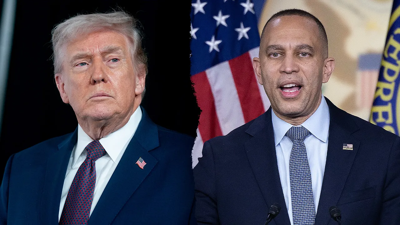 Democrat Hakeem Jeffries rips Trump for ruining Knicks' first NBA ...