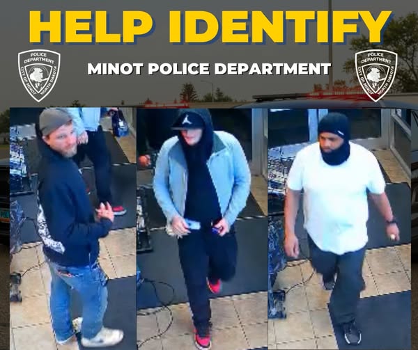 Minot police looking for suspects in stolen credit card case