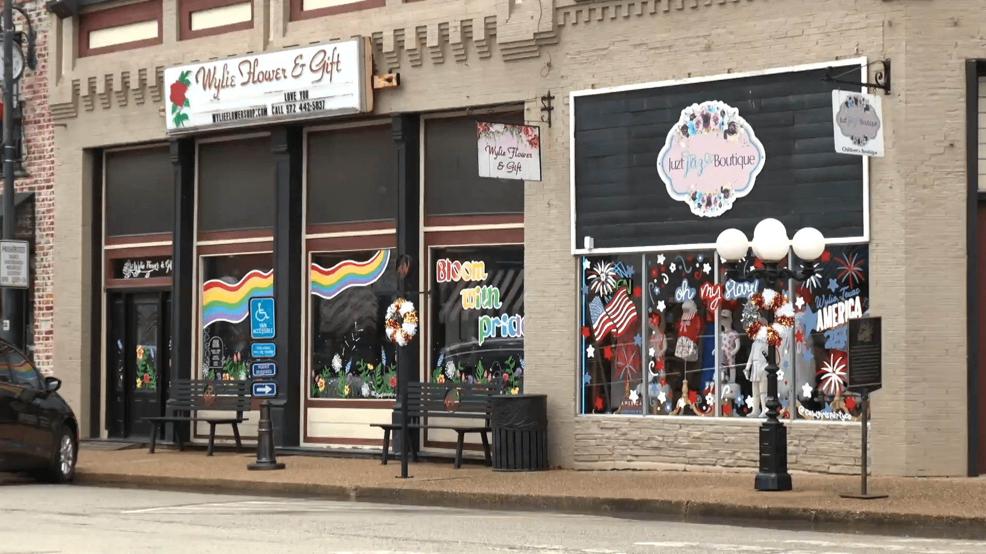 Wylie flower shop's Pride Month window display draws mixed reactions