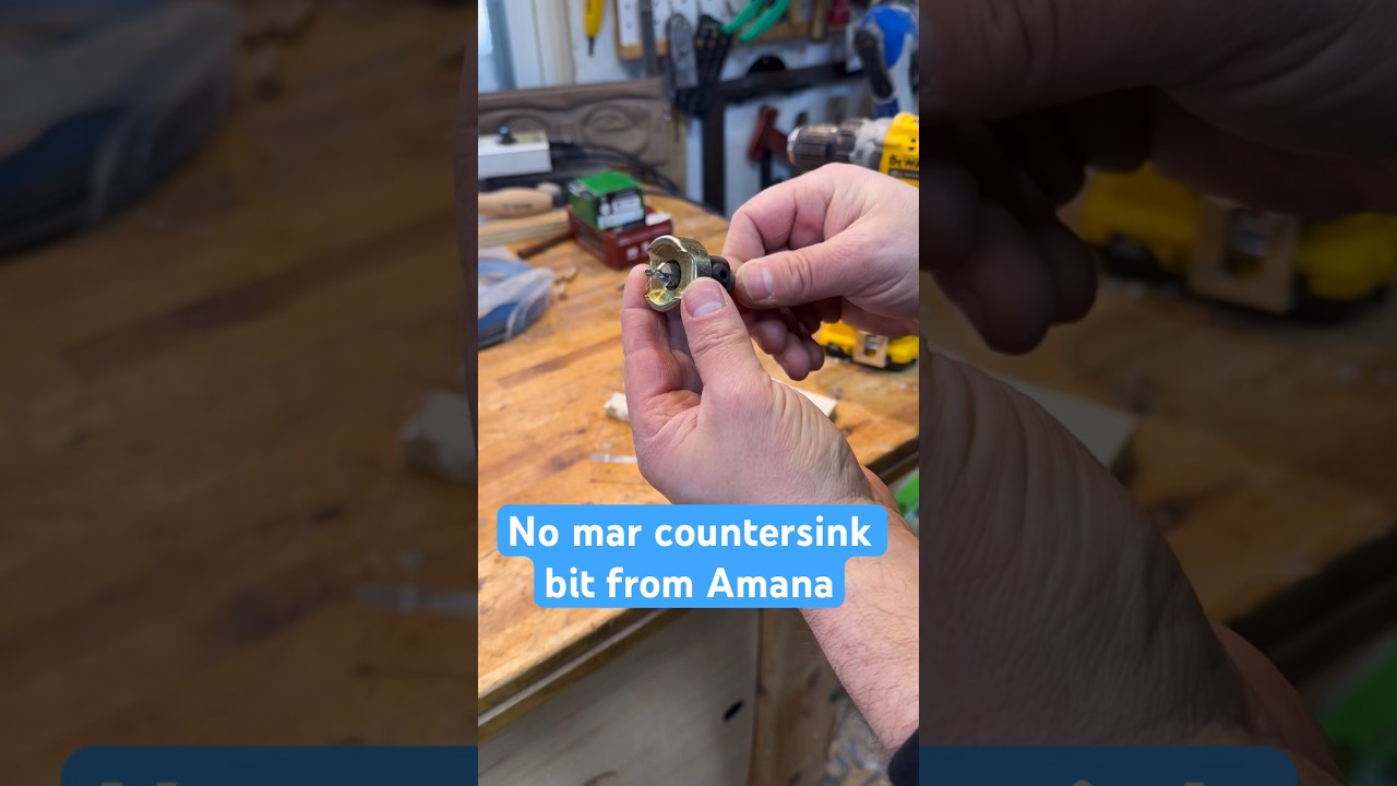 No mar countersink bit from Amana leaves a clean cut #workshop # ...