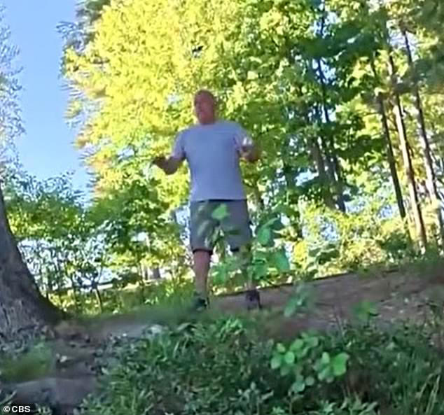 Raging man, 70, filmed trying to drown jet ski user, 21