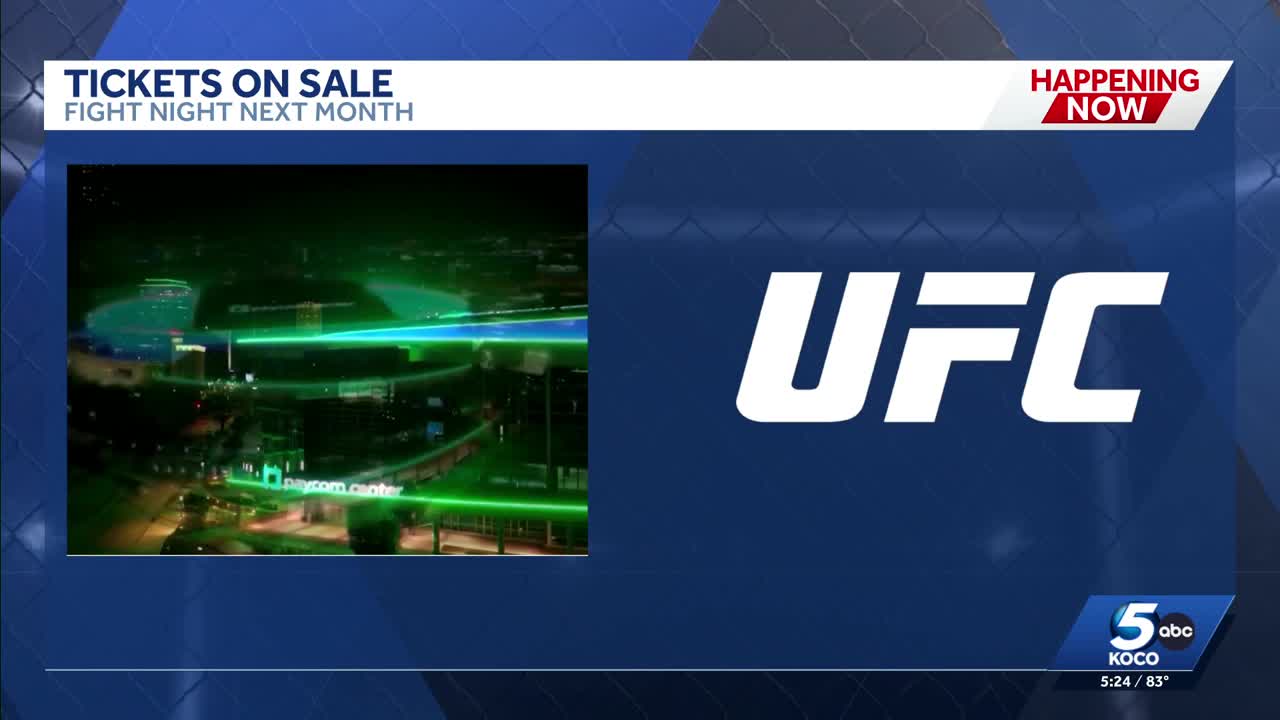 UFC Fight Night coming to Paycom Center on July 18