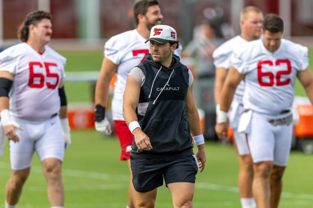 Mike Evans blowing 49ers teammates away at OTAs as Baker Mayfield ...