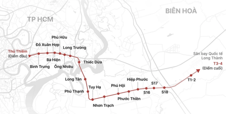 TP.HCM lấy ý kiến Đồng Nai hướng đầu tư metro 175.000 tỷ nối sân bay ...
