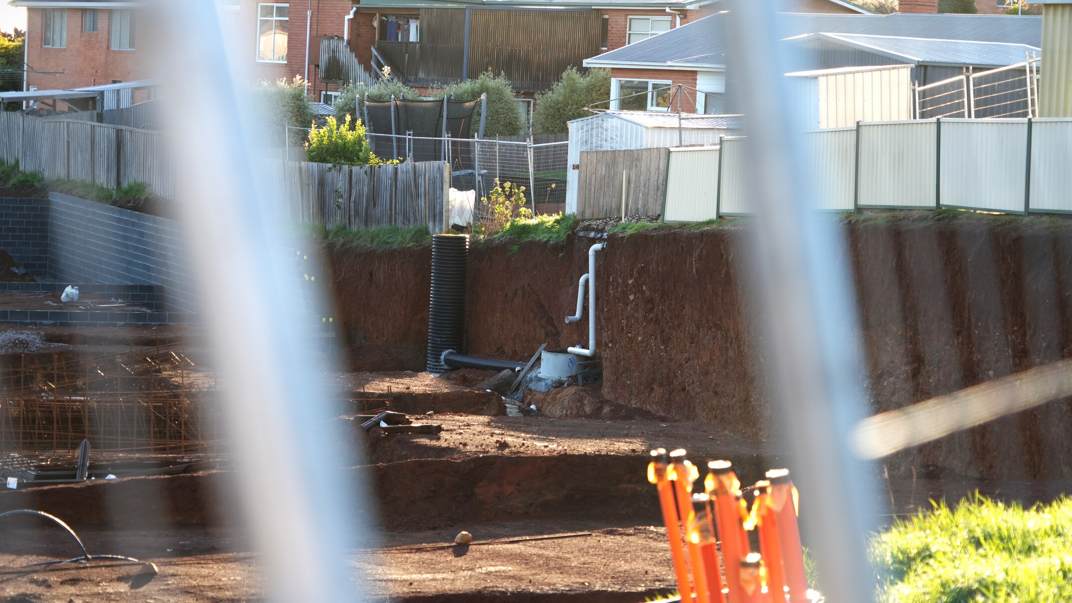 Neighbours say excavations from a public housing project have caused ...