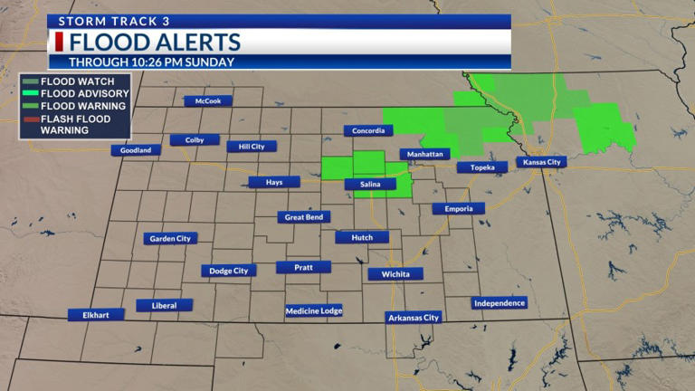Kansas Gov. issues disaster declaration due to flooding