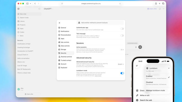 OpenAI rolls out a lockdown mode for extra protection against prompt ...