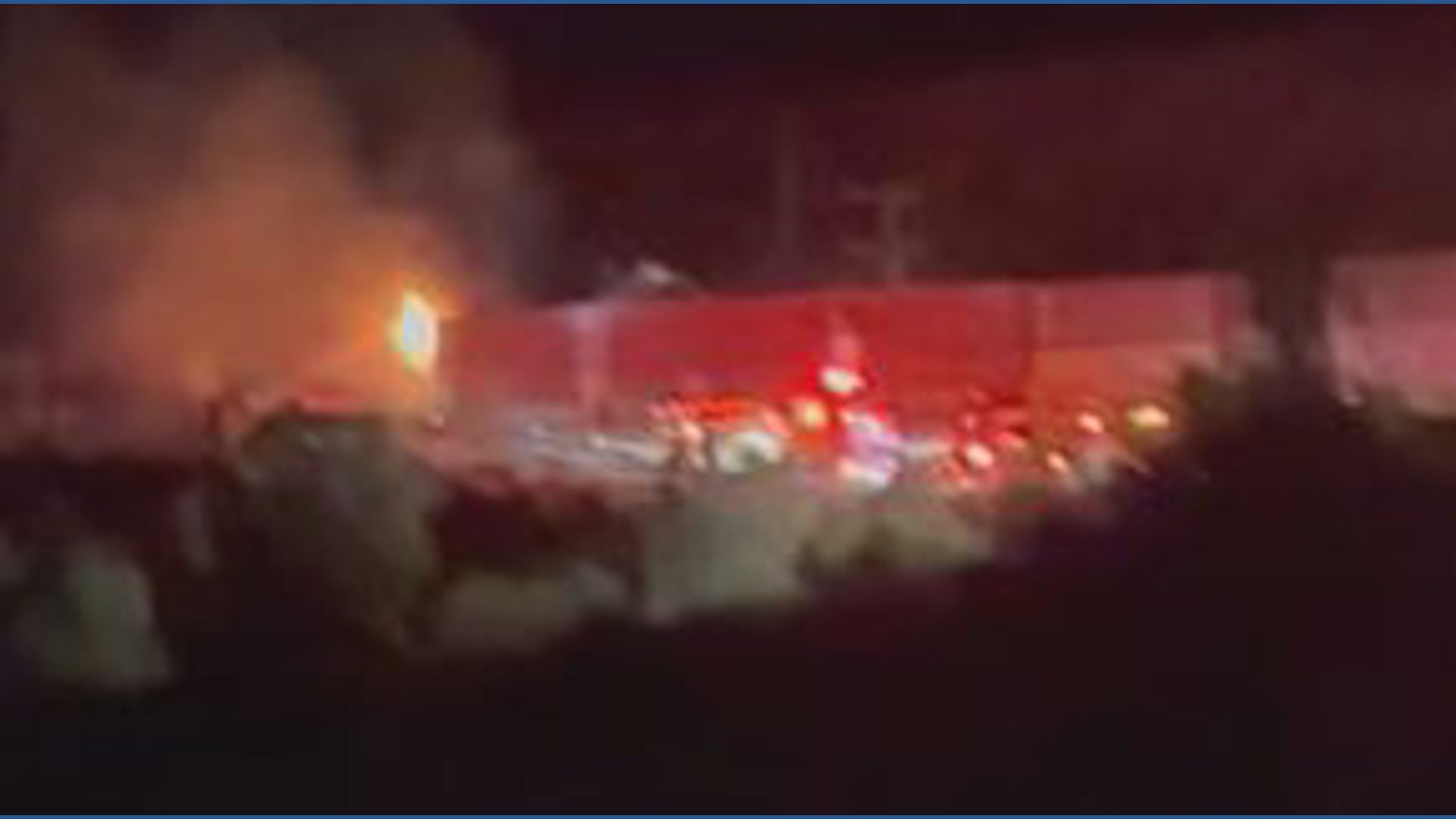 Freight train carrying lithium batteries catches fire in California