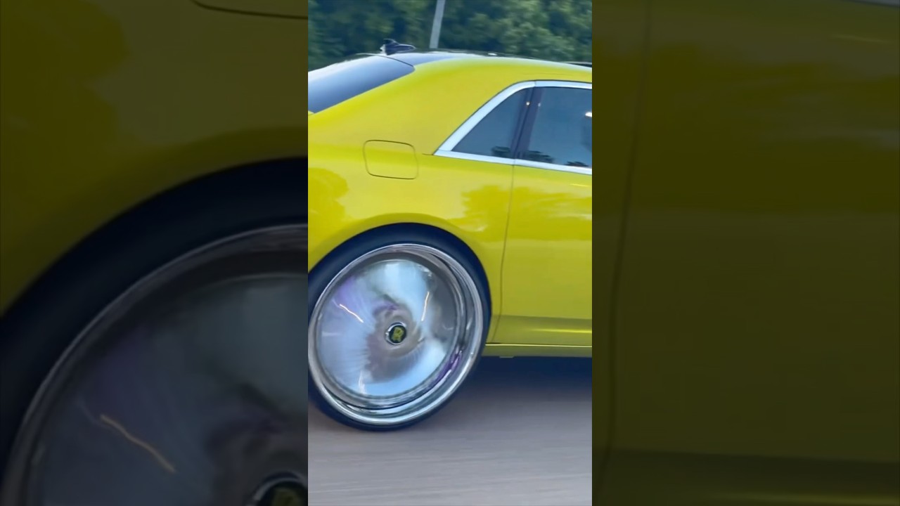 Candy lime gold ghost on 28’s DUB floaters riding