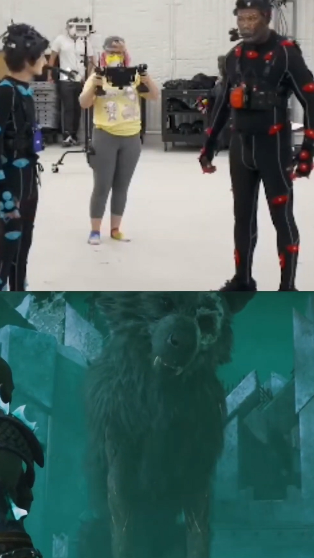 God of War Ragnarök motion capture vs final scene