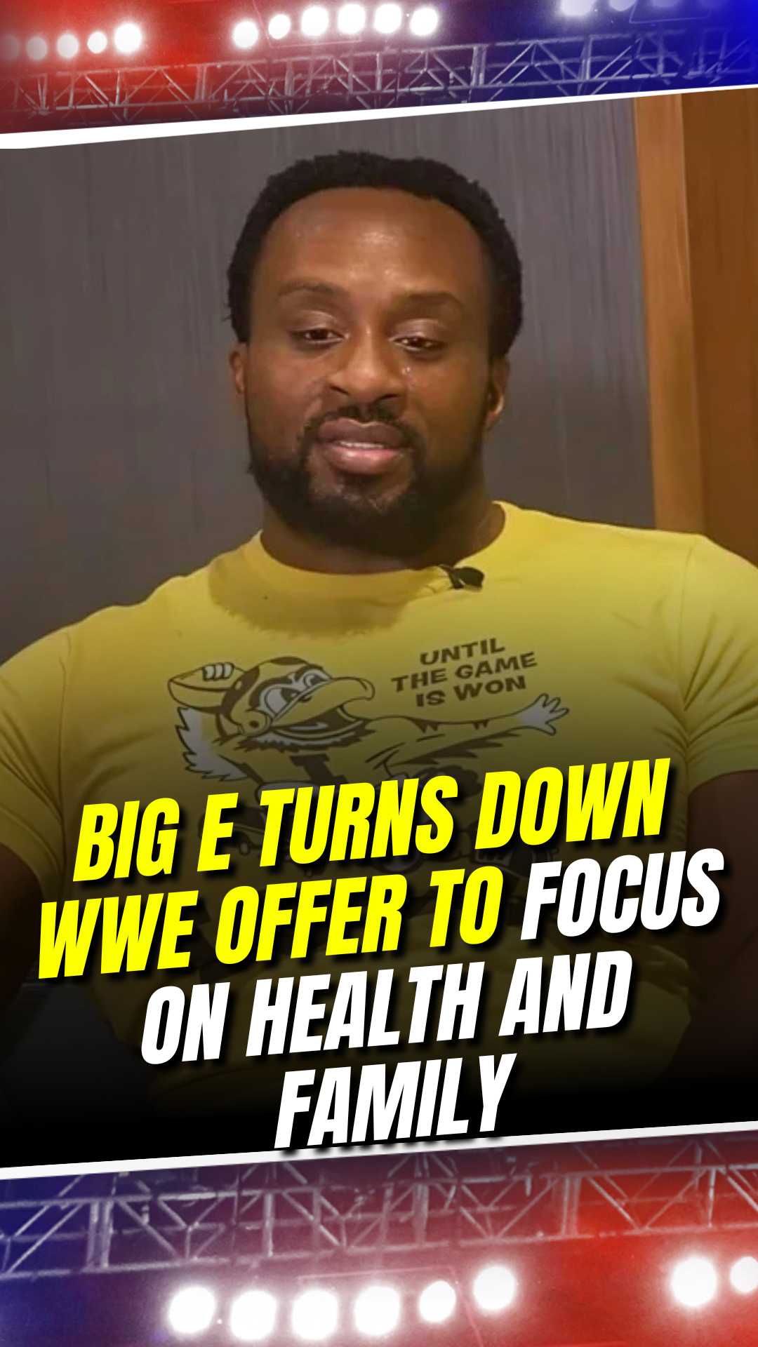 Big E turns down WWE offer to focus on health and family #BigE #WWE # ...