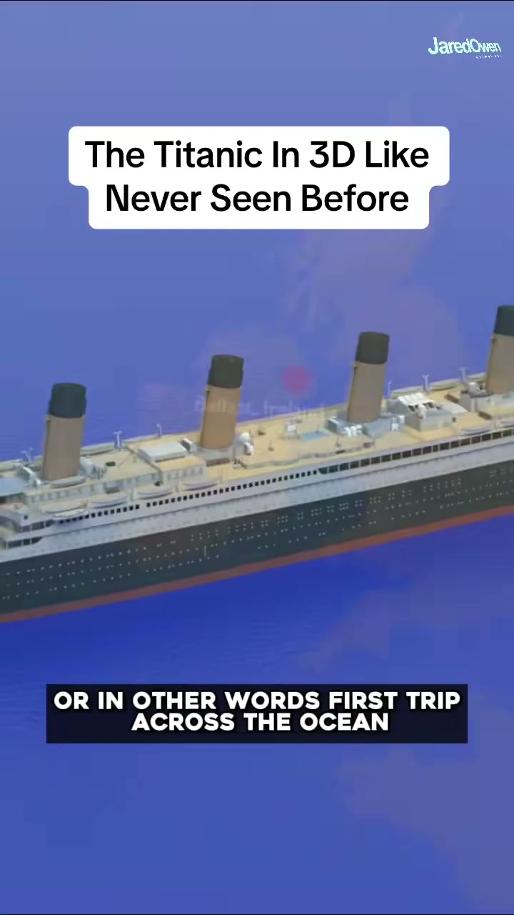 I recreated the Titanic in Blender 3D
