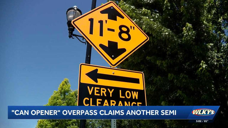 KYTC: More than 30 warning signs now surround Louisville's 'can opener'