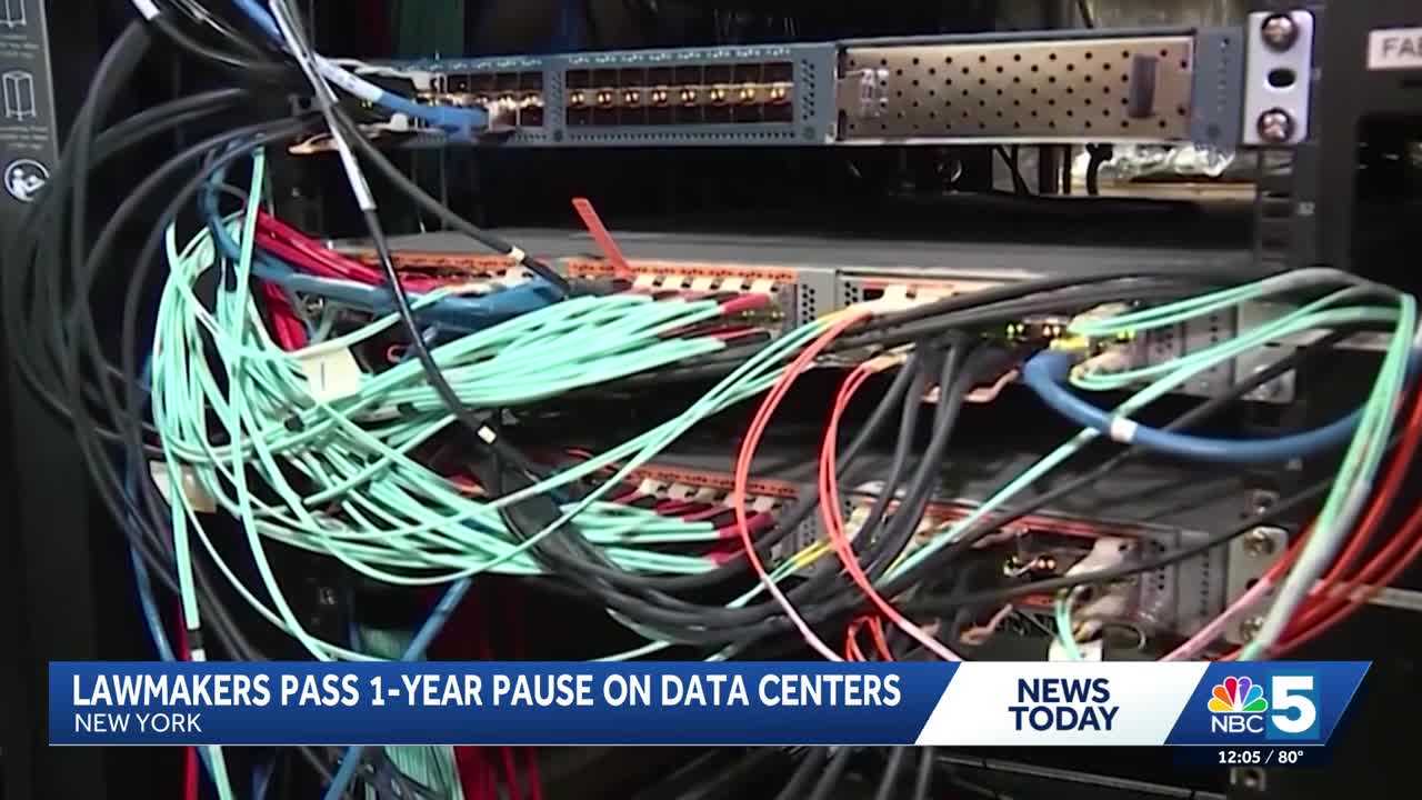 New York Assembly, Senate pass 1-year ban on new data centers