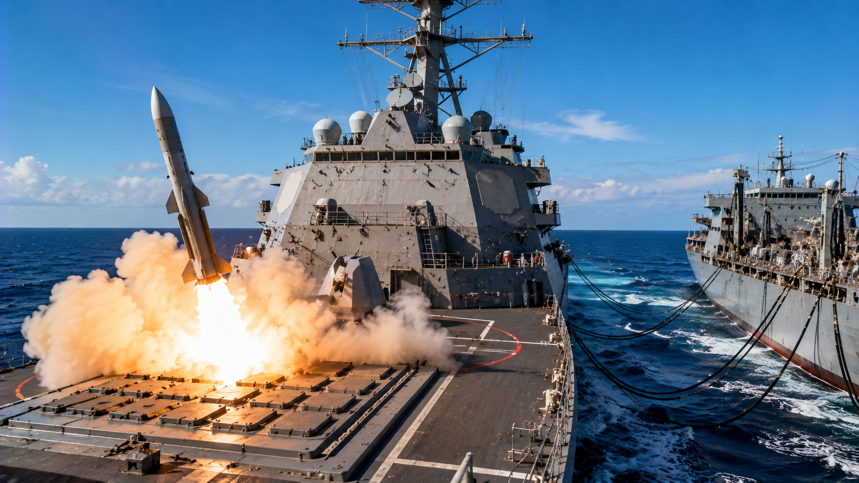 Why navy warships must return to port after firing too many missiles