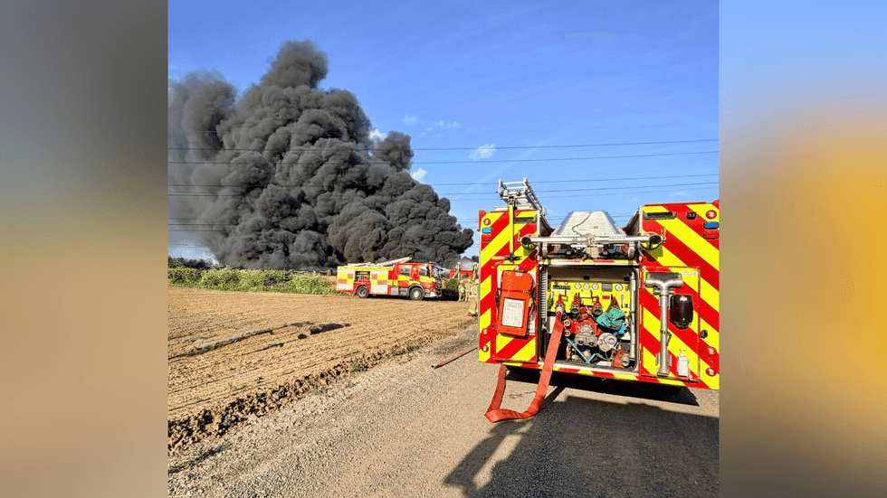 Essex bus depot engulfed in flames with 12 double-decker buses on fire