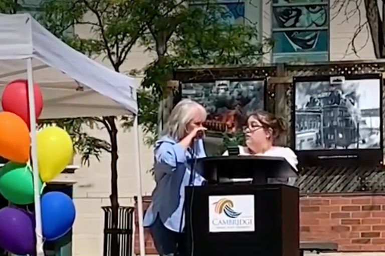 Mayor interrupts nonbinary teen’s Pride speech