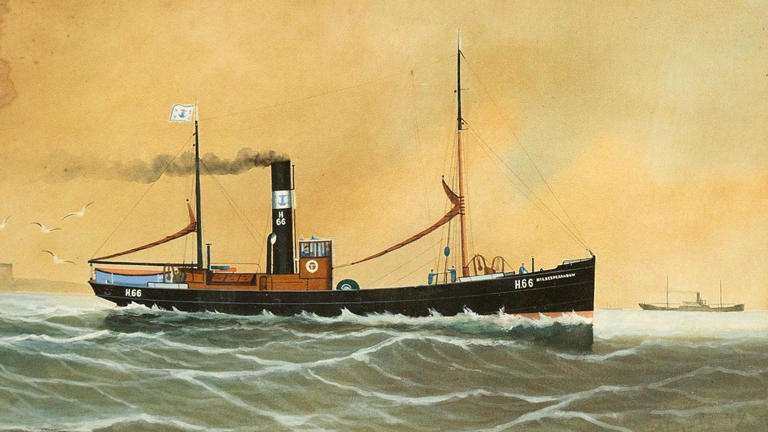U-boat victim among rare trawler auction paintings