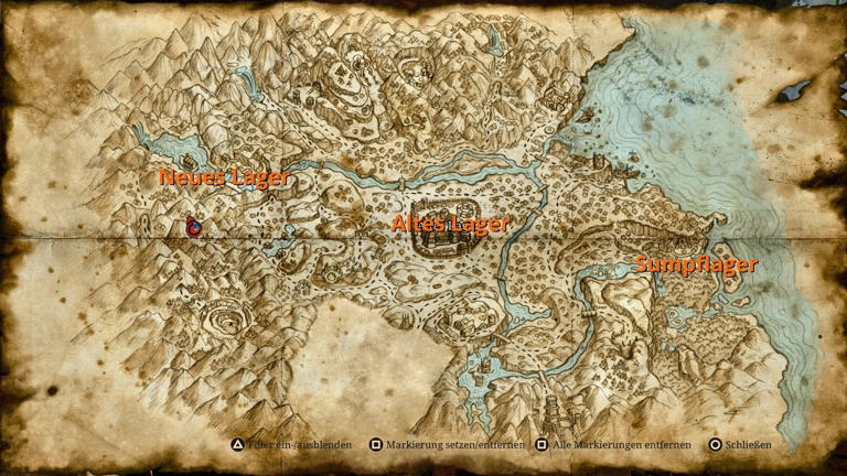Gothic remake: Alle Karten, Lager und Maps finden