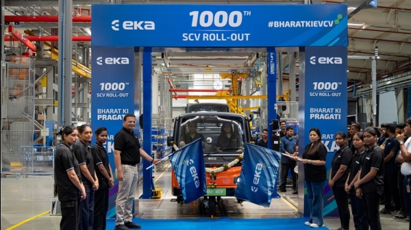 EKA Mobility rolls out 1,000th electric small commercial vehicle from ...