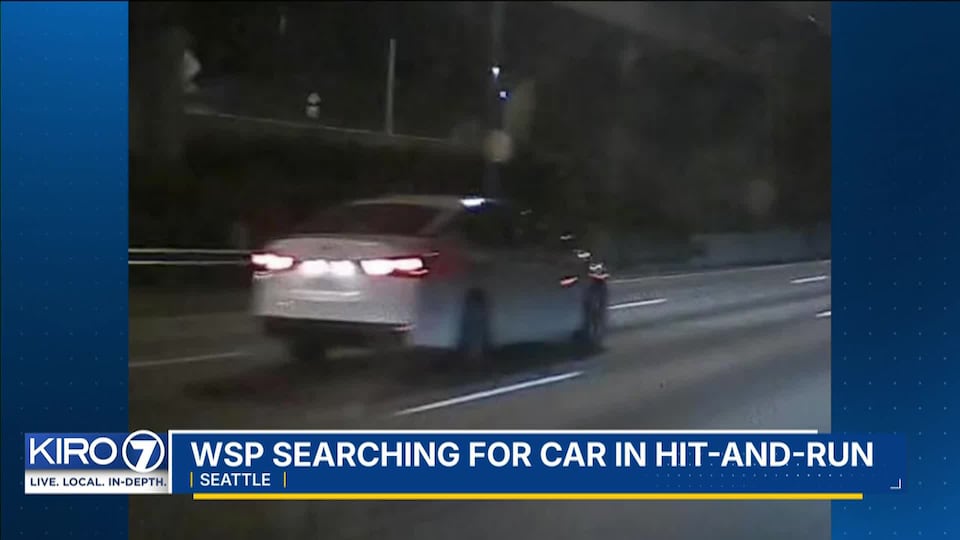Video: WSP searching for car in hit-and-run