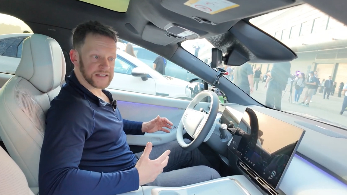 This electric sedan focuses on space comfort and technology
