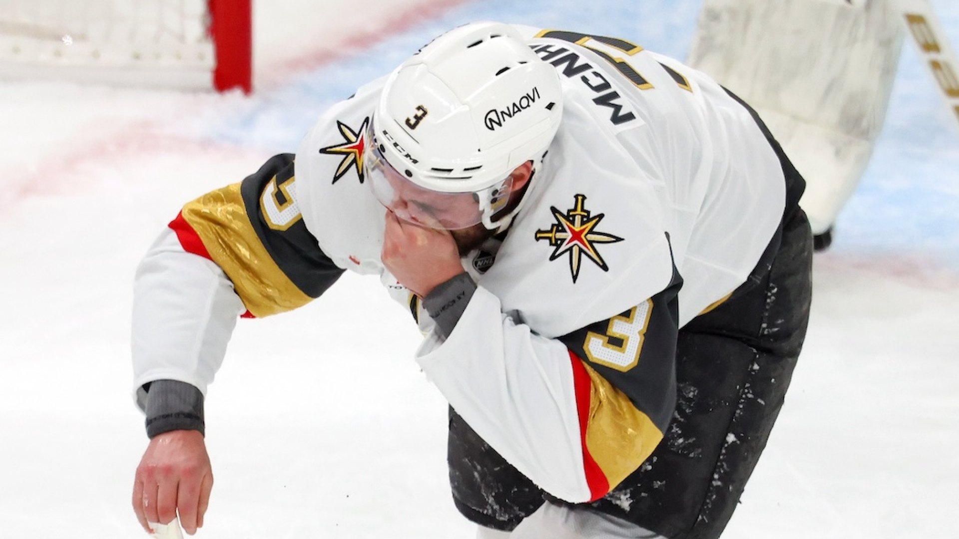 Golden Knights' Brayden McNabb hospitalized after 87 MPH slap shot to face